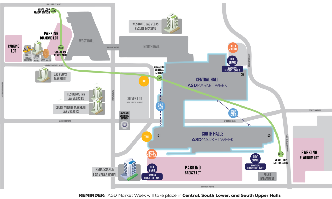 Transportation Parking | Trade Show Las Vegas | ASD Market Week